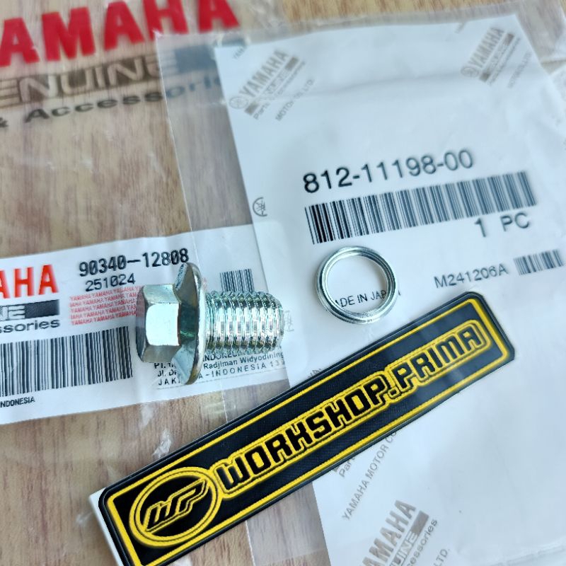 Jual baut ring pembuangan tap tab oli mesin samping bawah mio vega ...