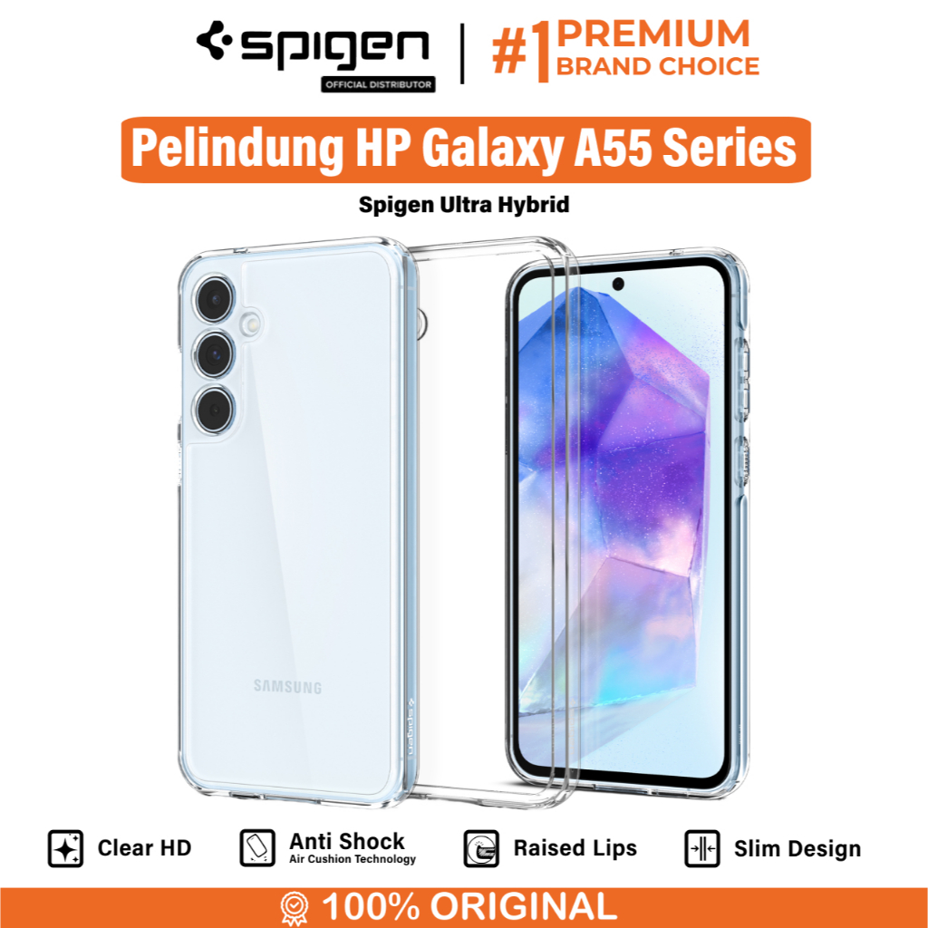 Jual Case Pelindung HP Case for Samsung Galaxy A55 Spigen Ultra Hybrid ...