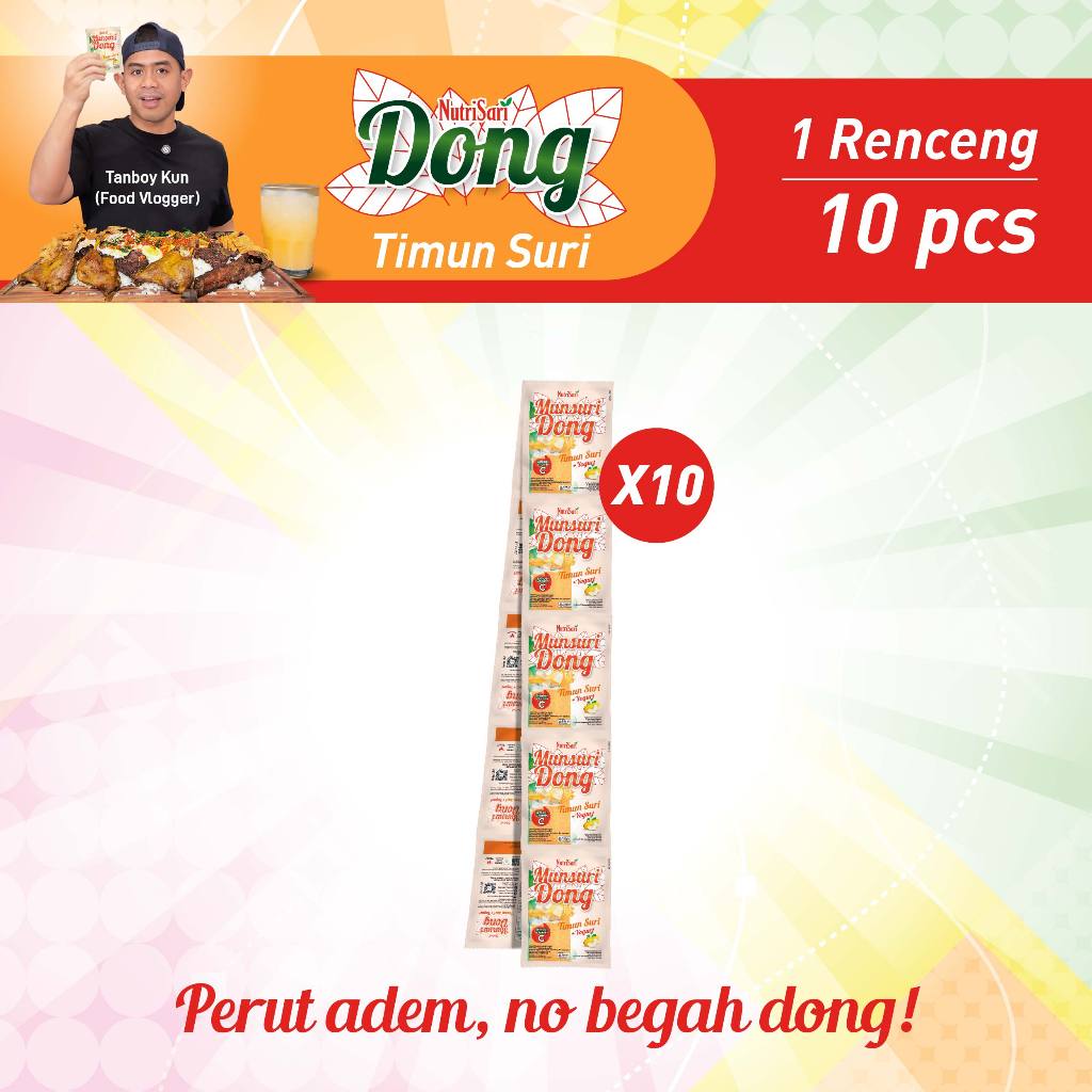 Jual Nutrisari Dong Minuman Serbuk dengan Vit C - Rasa Timun Suri [14gr ...