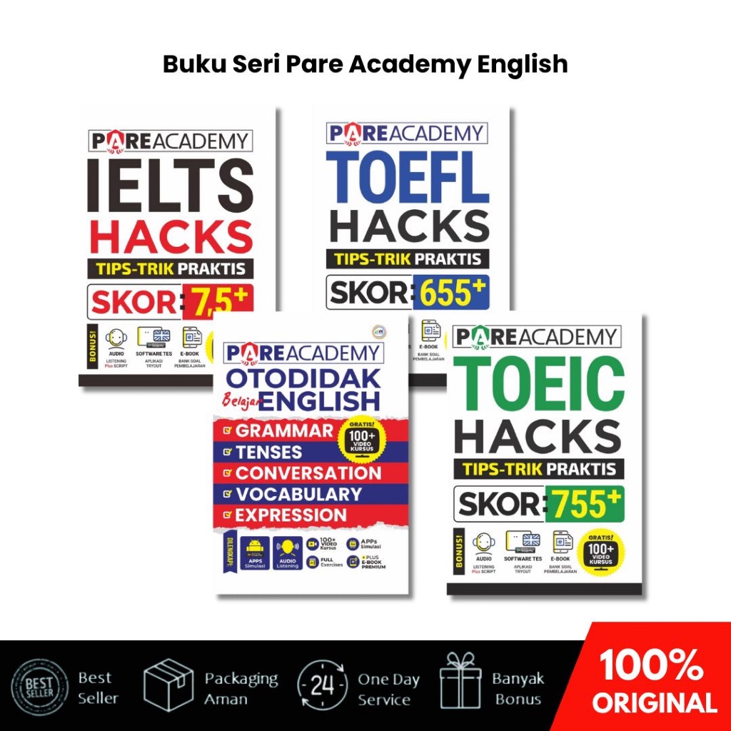 Jual Paket Belajar Pare Academy English Ielts Toefl Toeic Hacks Pare Academy / Forum Edukasi ...