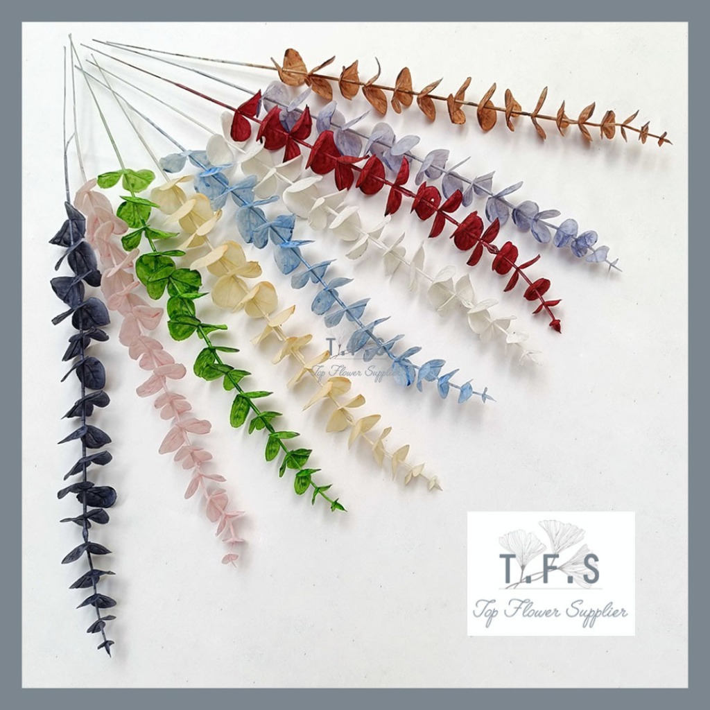 Jual Artificial Eucalyptus Stem Daun Paslu Hiasan Pelaminan Dekorasi ...