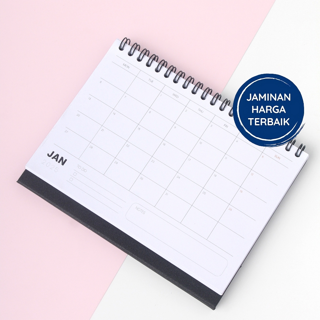 Jual bukuqu Desk Calendar 2025 Uk B6 #Hitam - Kalender Meja - Kalendar ...
