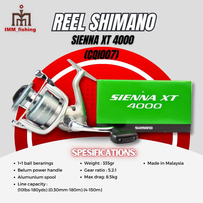 Jual REEL SHIMANO SIENNA | Alat Gulungan Pancing | Shopee Indonesia