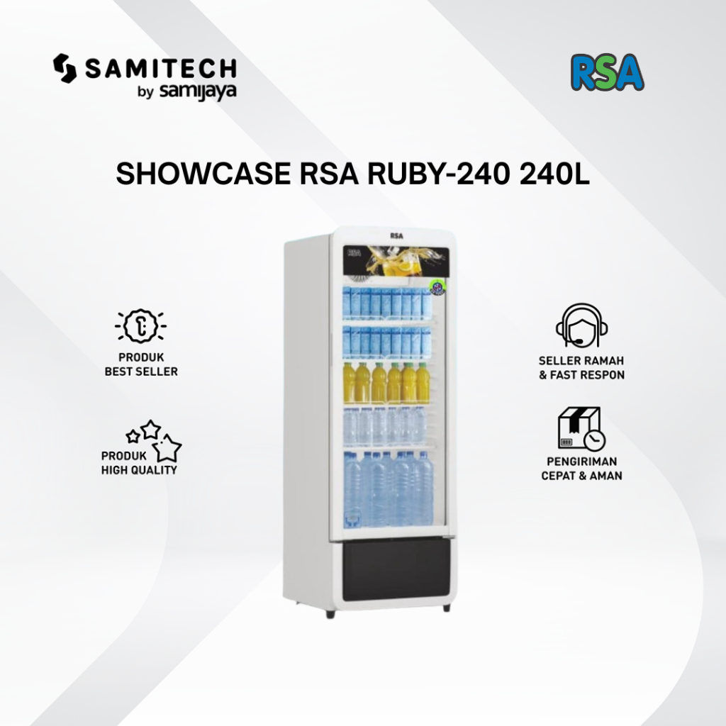 Jual SHOWCASE RSA RUBY -240 240 LITER BERGARANSI | Shopee Indonesia