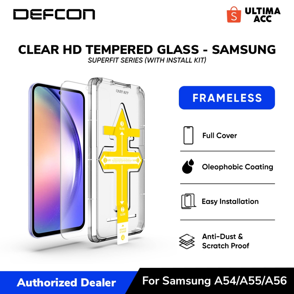 Jual DEFCON Superfit Tempered Glass for Samsung A56 A55 A54 Clear HD ...