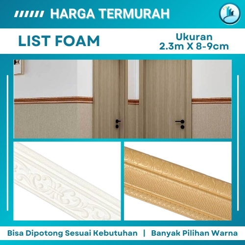 Jual List Wallpaper Dinding List Foam Pink Wall Border Lis Walpaper ...