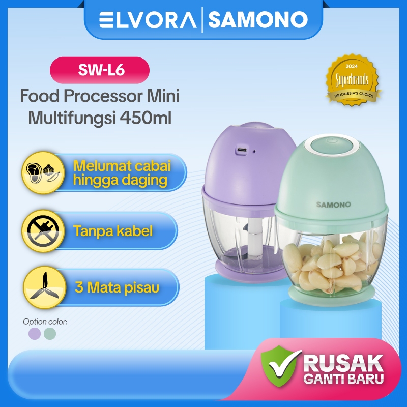 Jual SAMONO Chopper Bumbu Portable Penghalus Bumbu Daging Makanan ...
