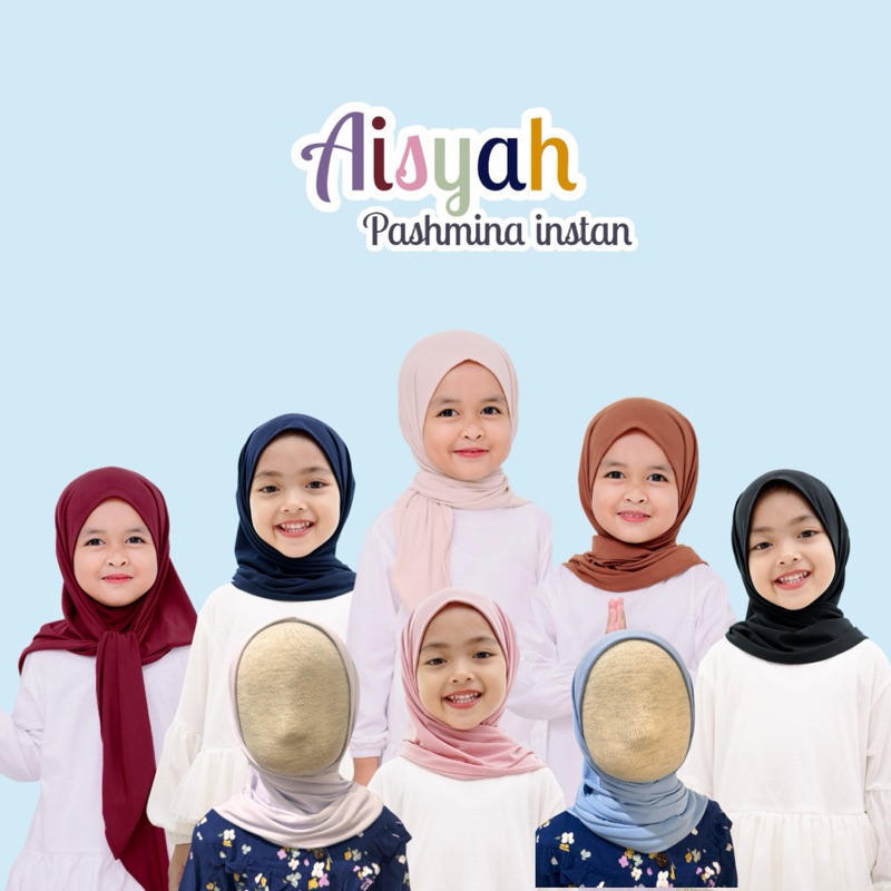 Jual Aisyah Pashmina Instan anak | Jilbab anak | pastan anak | kerudung ...