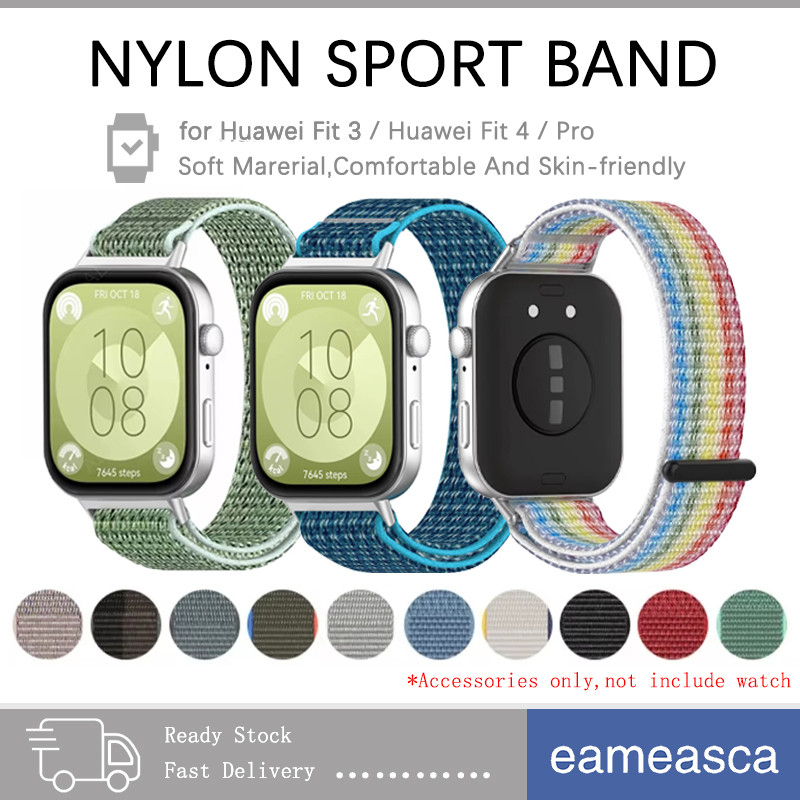 Jual Sport Nylon Loop Strap for Huawei Watch Fit 4 Pro Replacement ...