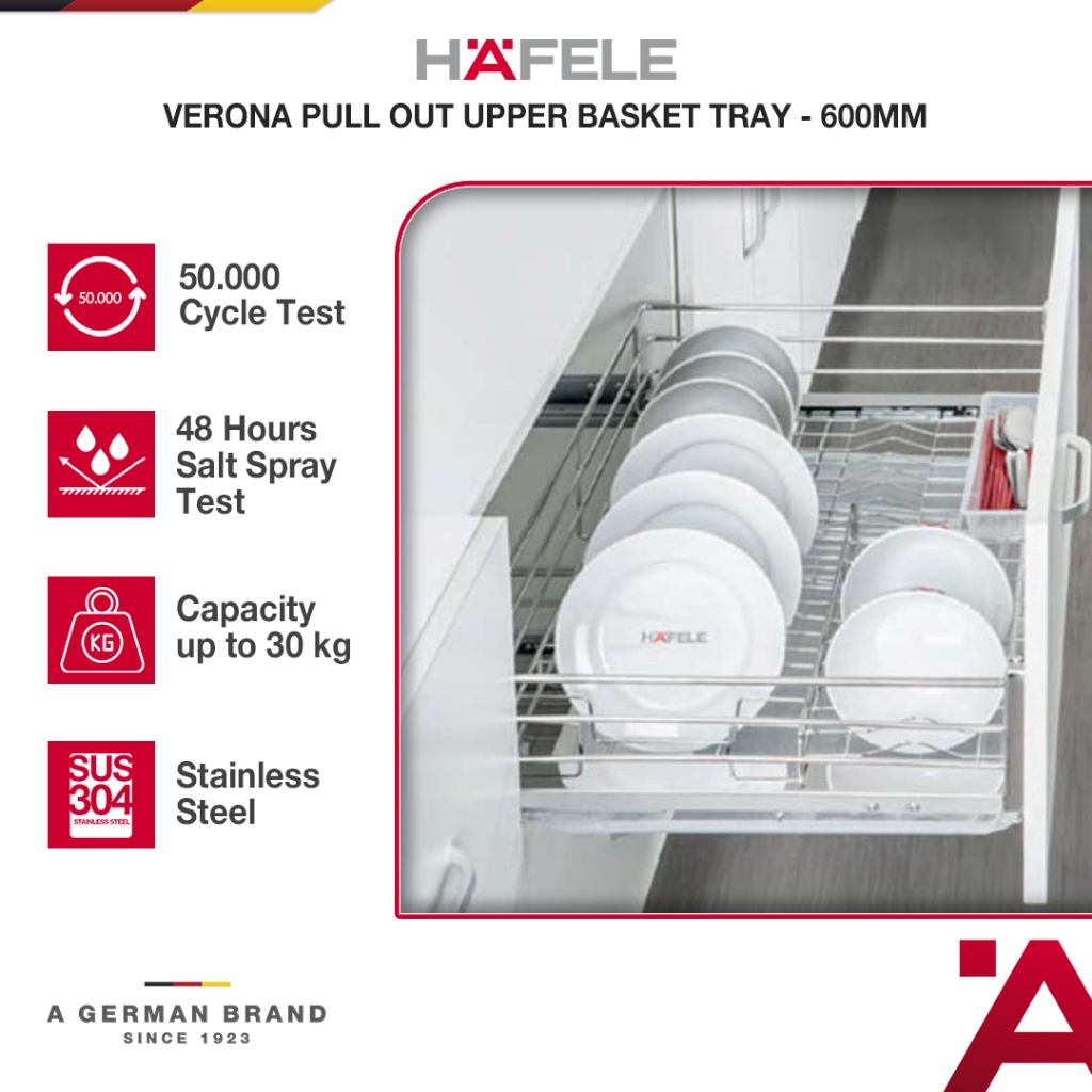 Jual Hafele Verona Series Rak Piring Tarik Laci Atas Serbaguna ...