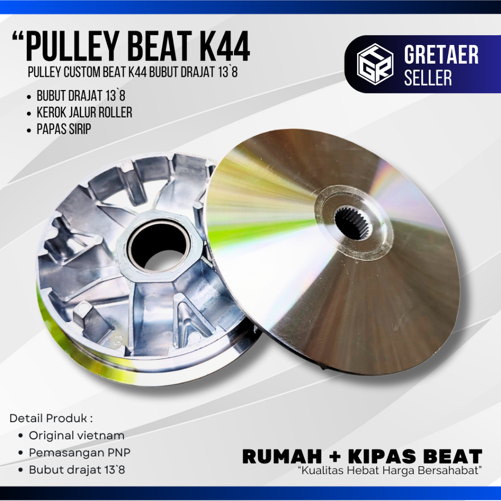 Jual PULLEY RACING BEAT ESP PULEY BUBUT DERAJART BEAT POP BUBUT CUSTOM ...