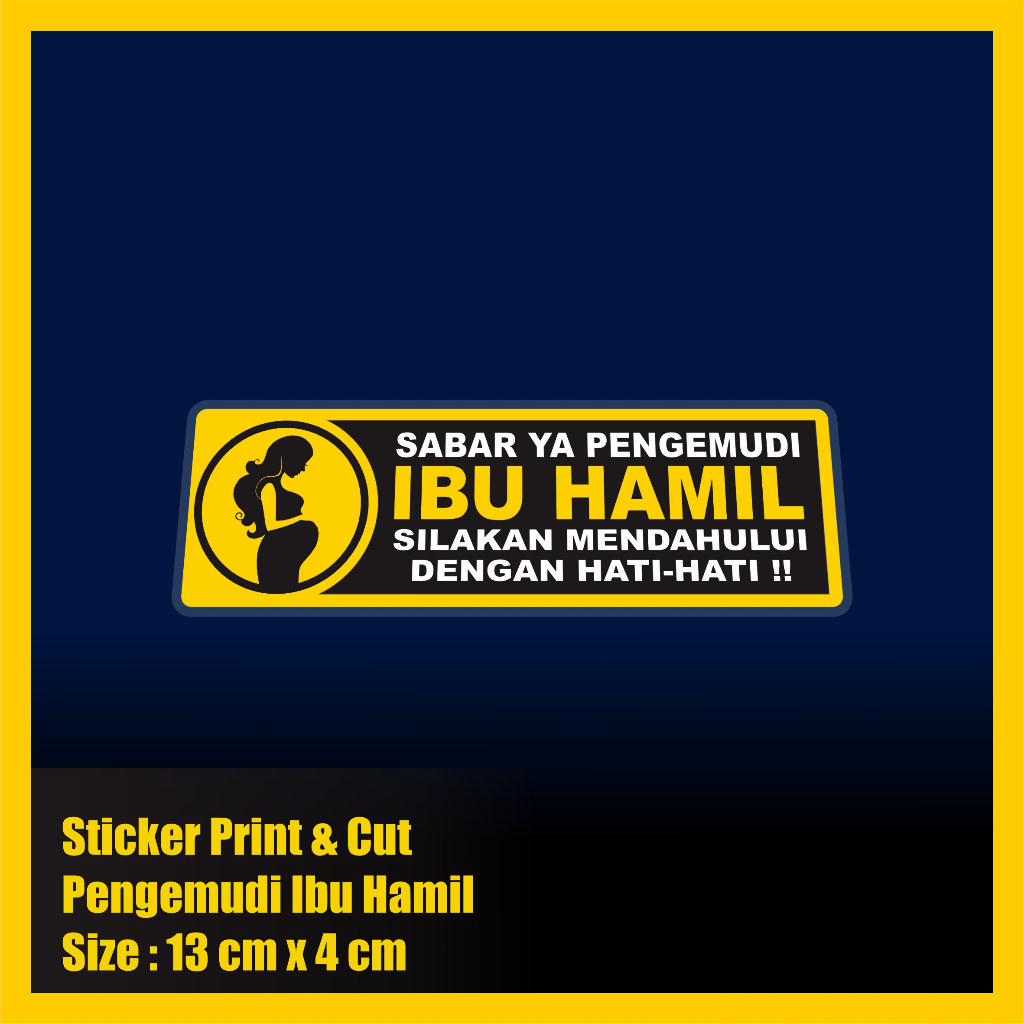Jual STIKER IBU HAMIL PENGEMUDI DAN PENUMPANG STIKER TRANSPARAN UV ...