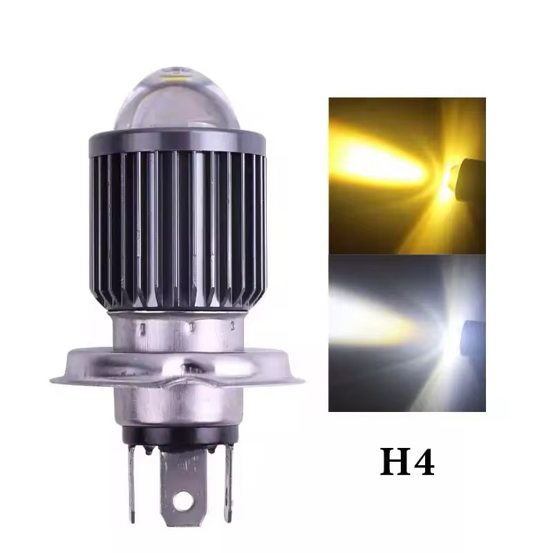 Jual Lampu LED Utama Depan H4 Laser Gun D2 High Low 2 Warna Putih ...
