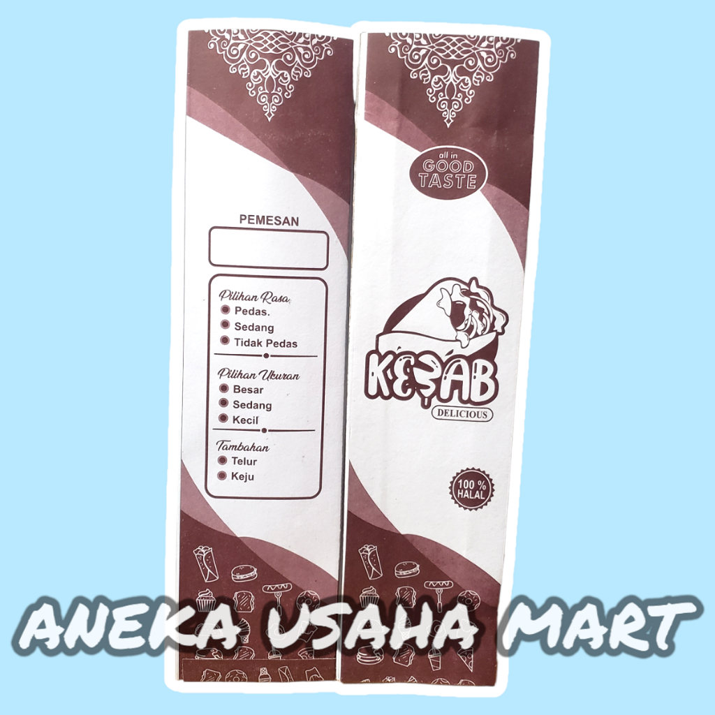 Jual Bungkus Kebab Paper Craft Hitam 27x7 cm 100 pcs | Shopee Indonesia