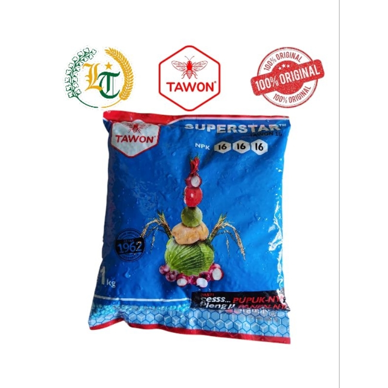 Jual Pupuk NPK cap tawon pupuk 16-16-16 Original 100% tawon | Shopee ...