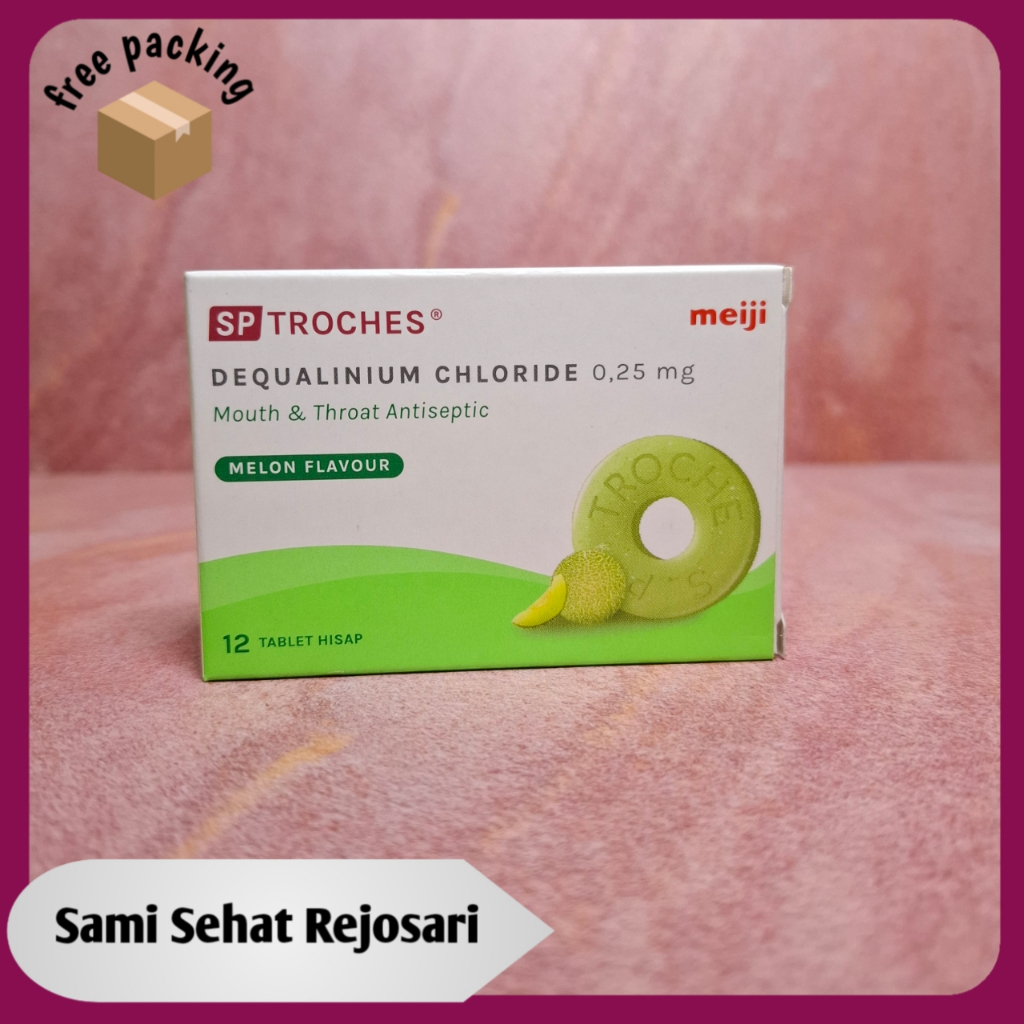 Jual 1 Box SP TROCHES RASA MELON 12 TABLET | Shopee Indonesia