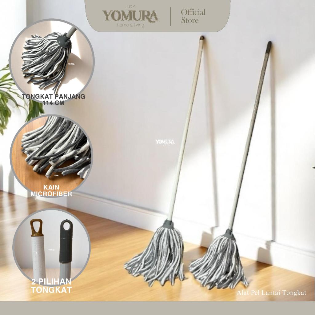 Jual YOMURA Alat Pel Lantai Kain Microfiber Panjang 114 cm Cendol Mikro ...