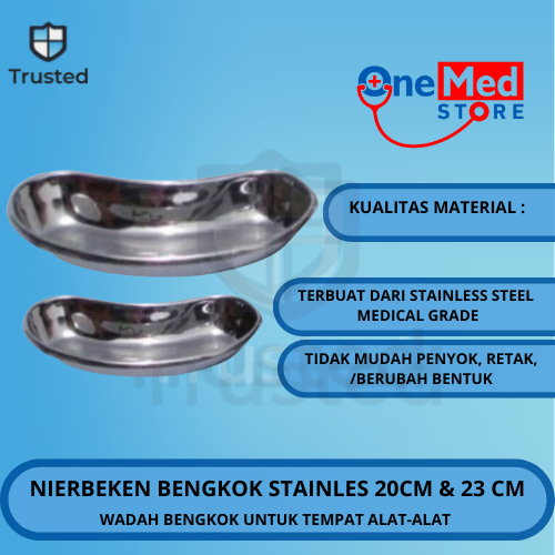 Jual Onemed Nierbeken Bengkok Stainless OneMed SS 20cm 23cm | Shopee ...