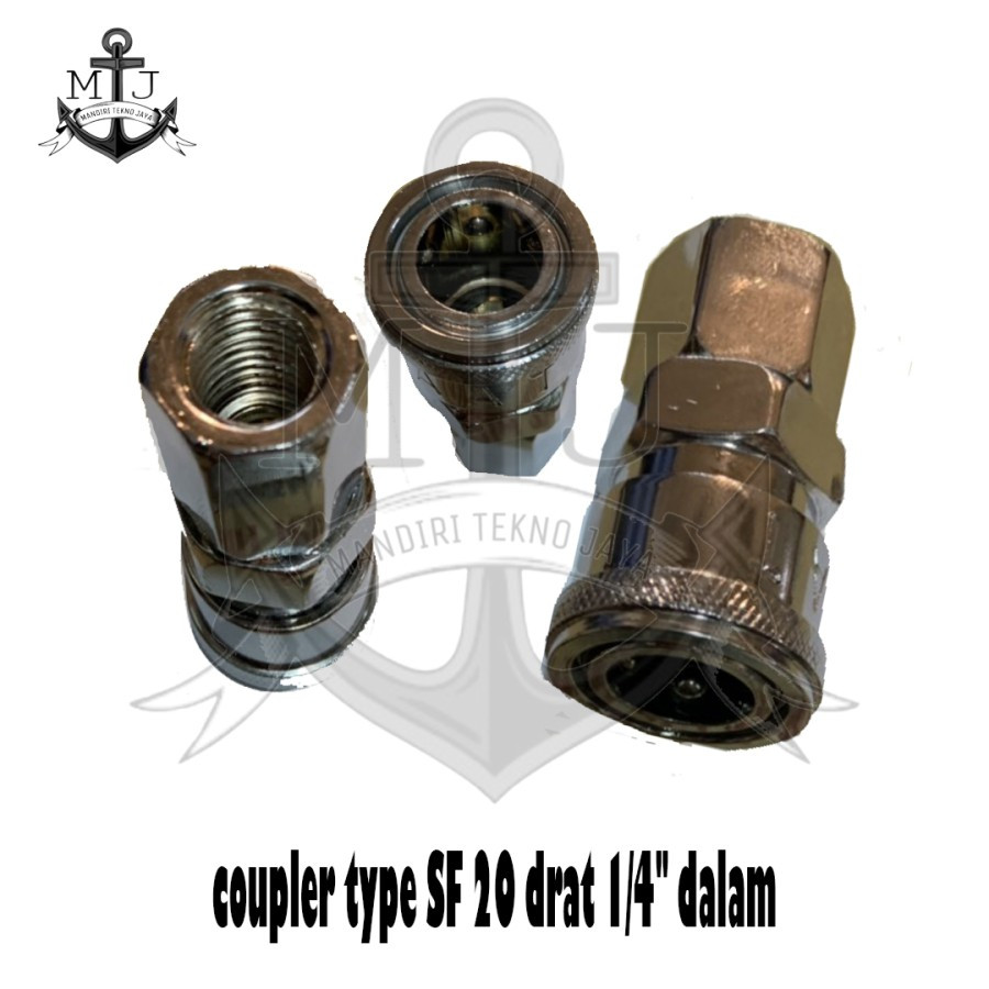 Jual coupler type SF 20 drat 1/4" dalam | Shopee Indonesia