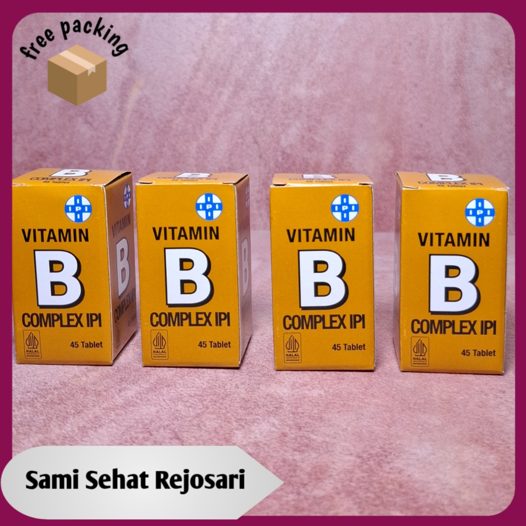 Jual 4 Botol IPI VITAMIN B COMPLEX 45 TABLET | Shopee Indonesia