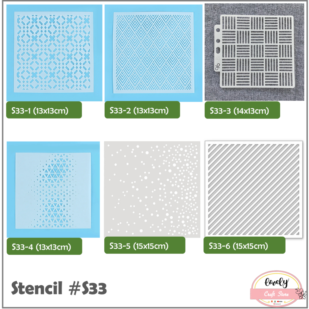 Jual LovelyCraftStore | plastic stencil S33 ~ cetakan stensil lukis, craft, stensil kue cetakan ...
