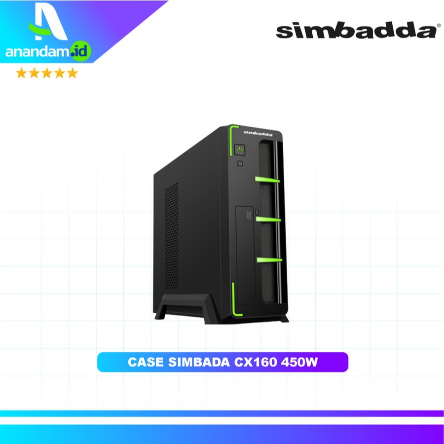 Jual Casing Simbadda SIM CX-160 + PSU 450W (Mini ITX) | Shopee Indonesia