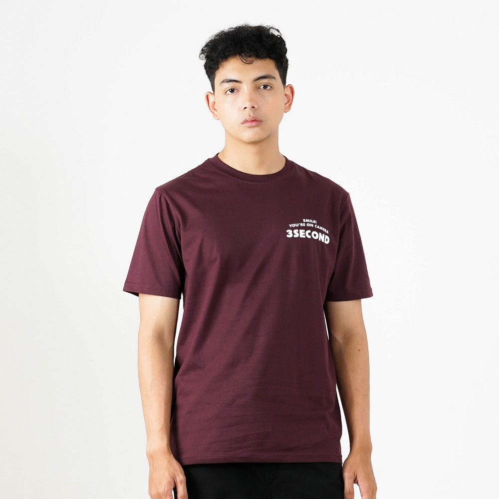 Jual 3Second Kaos Pria Lengan Pendek Regular Fit Katun CCTV OL-C570425 | Shopee Indonesia