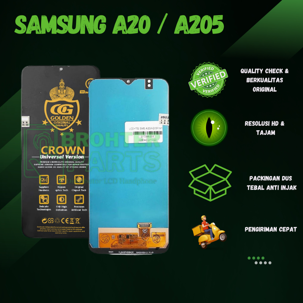 Jual LCD SAMSUNG A20 / A205 TOUCHSCREEN COMPLETE | Shopee Indonesia