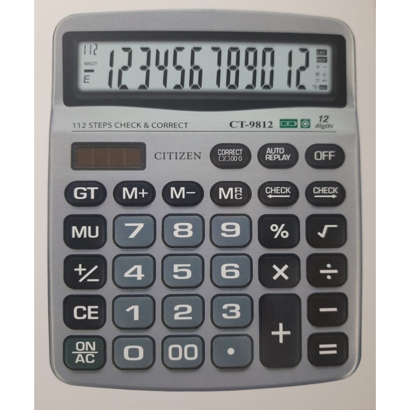 Jual Kalkulator Calculator 9812 - 12 Digit - Check and Correct - Ukuran ...