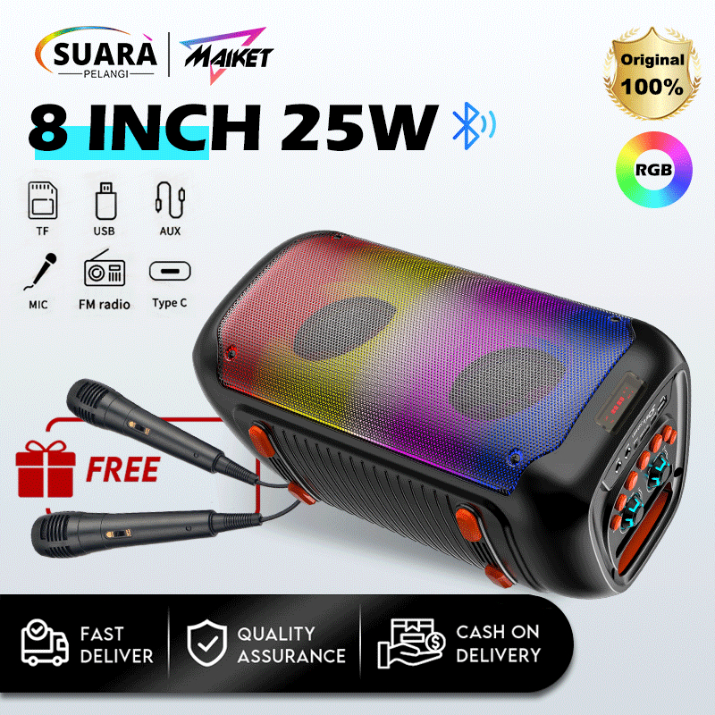 Jual 【PRO MAX BASS】MAIKET Speaker Bluetooth Karaoke Besar Super Bass 2 ...