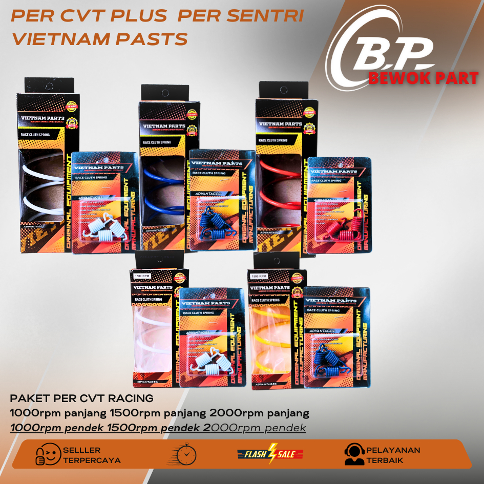 Jual per CVT VIETNAM PARTS Racing per cvt 1500rpm/percvt 1000rpm ori ...