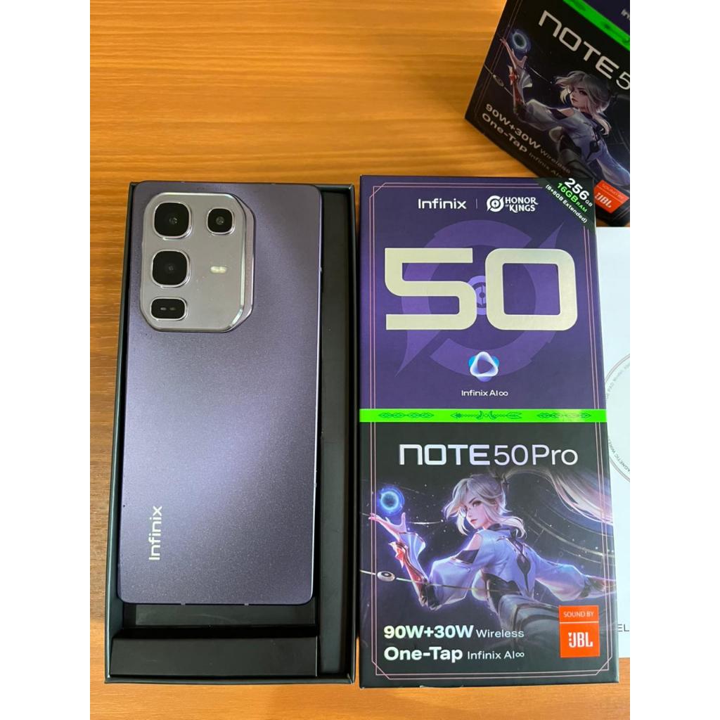 Jual INFINIX NOTE 50 PRO 8/256GB SECOND FULLSET GARANSI | Shopee Indonesia