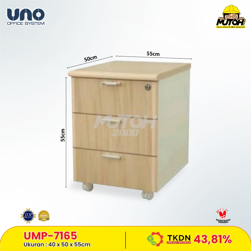 Jual TKDN UNO Mobile drawer laci dorong 3 Laci UNO New Modern UMP-7165 ...