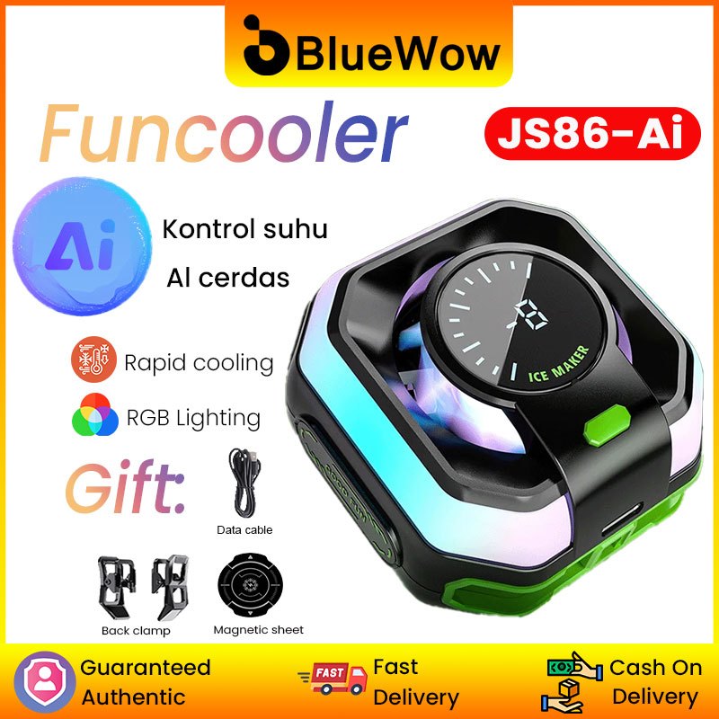 Jual BlueWow Ai Funcooler JS86 Fan Cooler HP Pendingin HP Tablet Cooling Fan | Shopee Indonesia