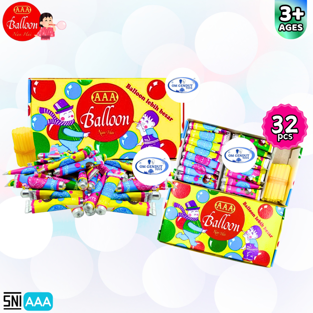 Jual OG Mainan Balloon AAA balon ballon tiup mainan JADUL plembungan ...
