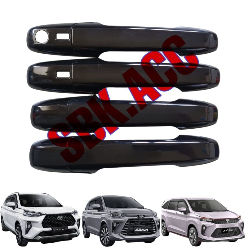 Jual Cover Door Handle Pelindung Gagang Pintu All New Veloz 2022 2023 2024 2025 Hitam Glossy ...
