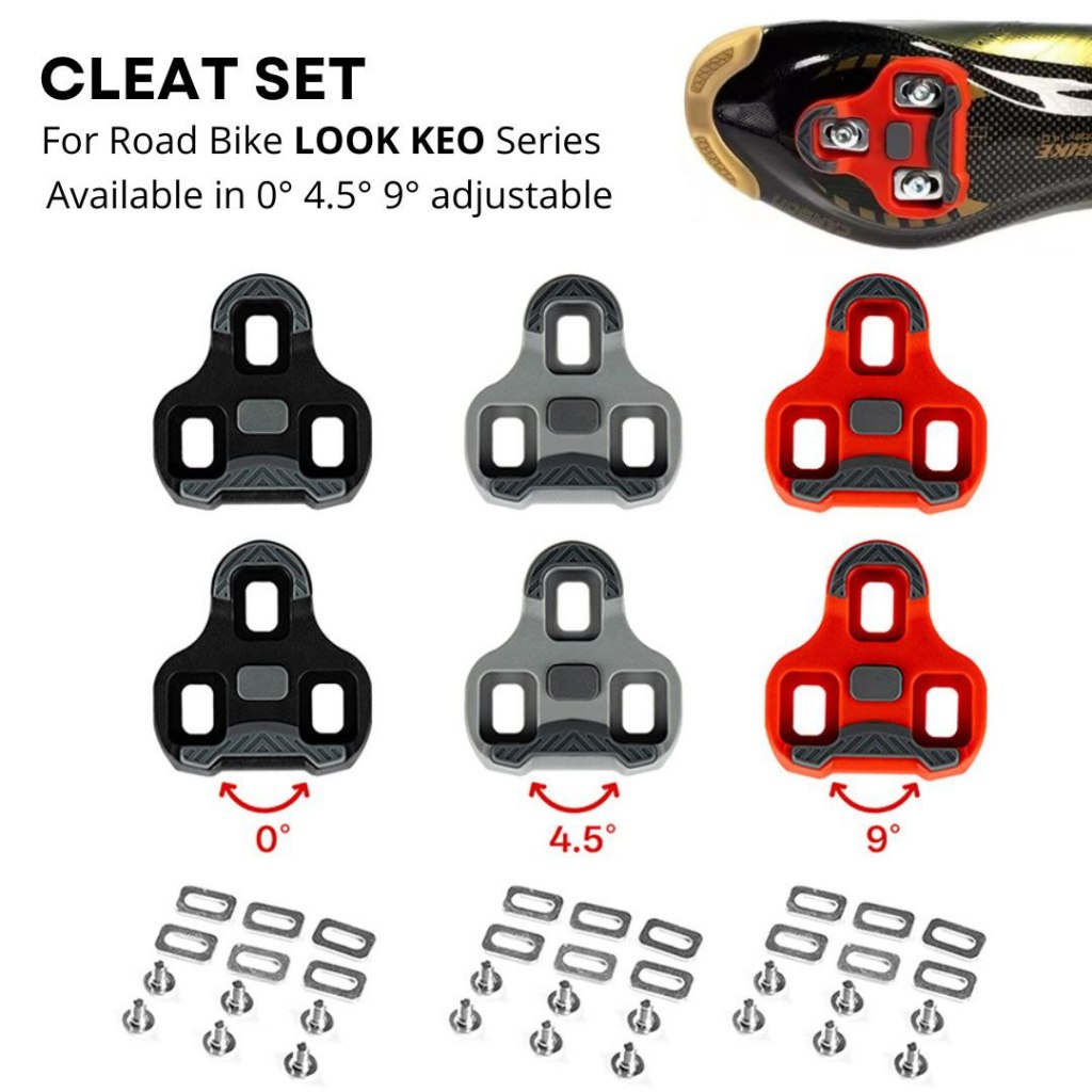 Jual Tapel Cleat set Roadbike untuk LOOK KEO Tapel GRIP cleat Anti slip ...