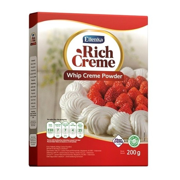 Jual Ellenka Rich Creme Whip Creme Whip Cream 200g | Shopee Indonesia