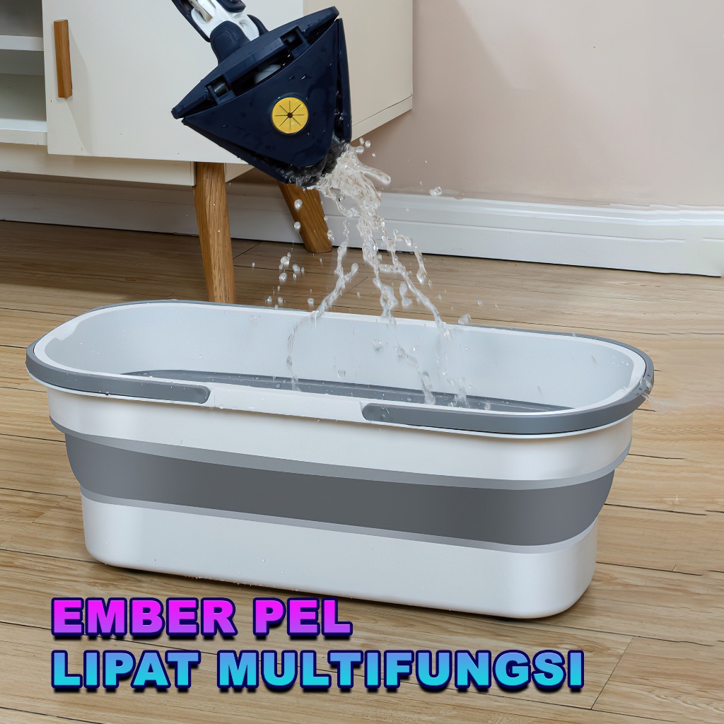 Jual Ember Lipat Dengan Roda Anti Bocor Baskom Cuci Lipat Silikon Ember ...