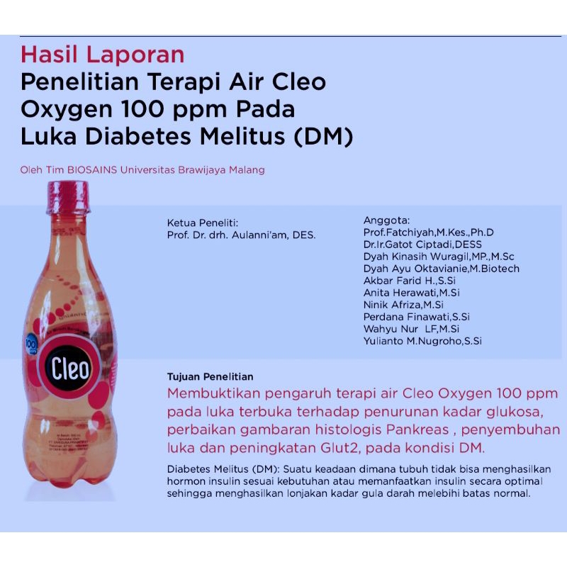 Jual OKSIGEN CLEO OXYGEN AIR MINUM OKSIGEN | Shopee Indonesia
