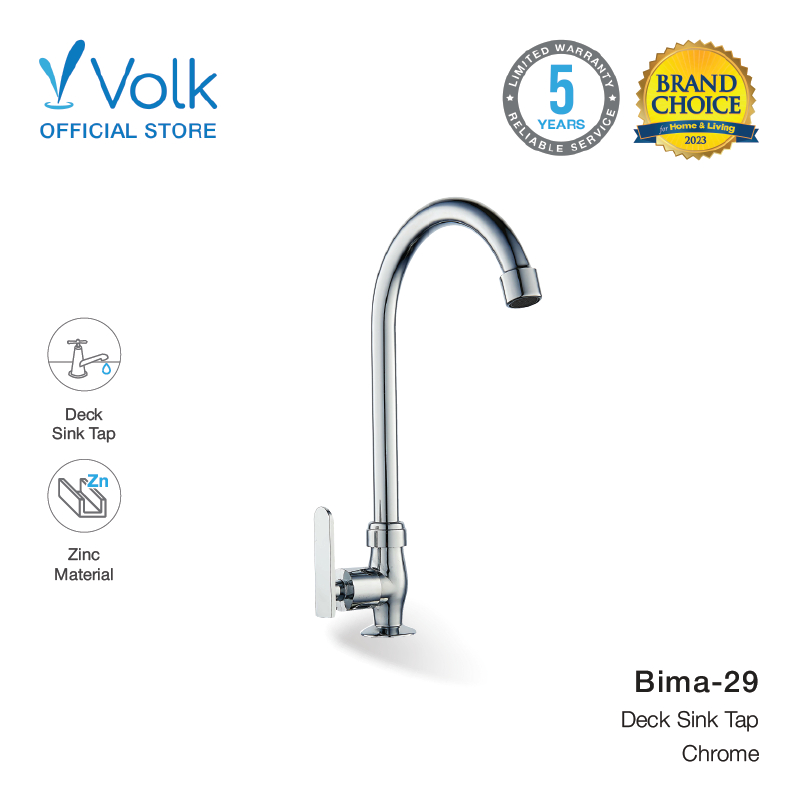 Jual Volk Bima-29 Kran Air Cuci Piring Deck Babet / Deck Sink Tap Zinc ...