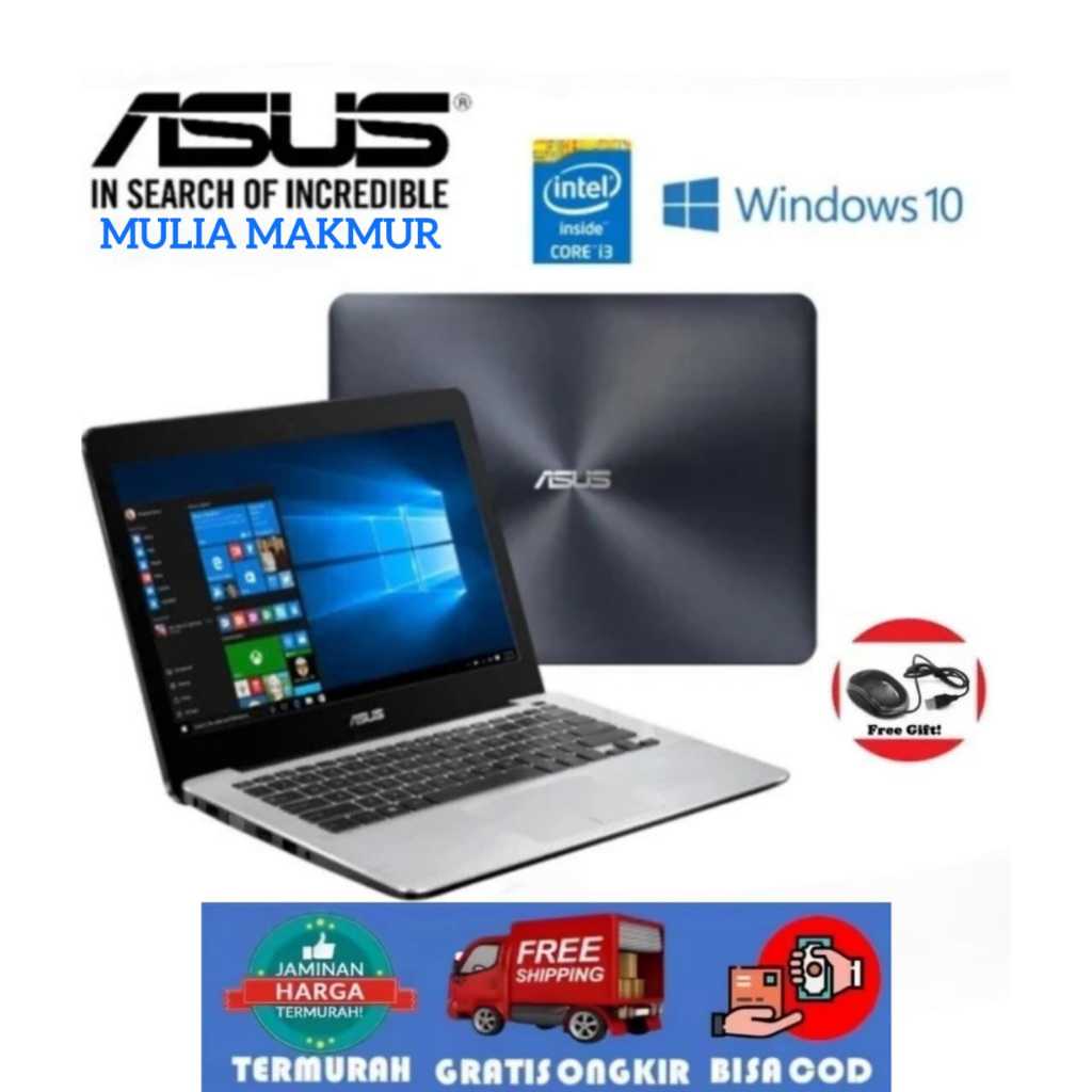 Jual Laptop Asus X455L intel core i3/ram 8Gb/hdd 1000Gb bergaransi | Shopee Indonesia