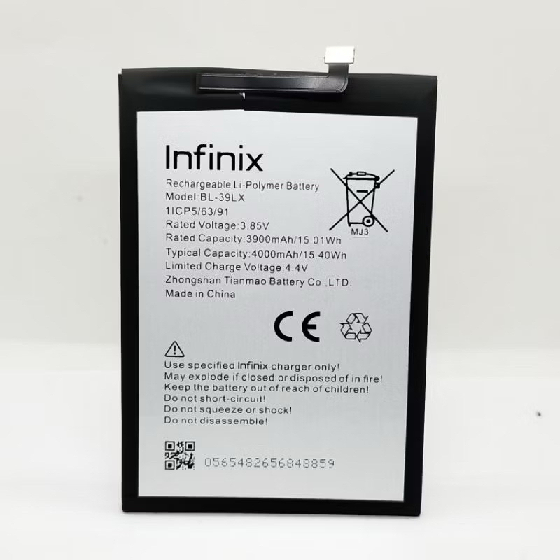 Jual Batre Baterai infinix SMART 4 X653 X663 ORI 99% BL-39LX Baterai ...