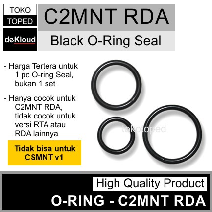 Jual C2MNT RDA Black O-Ring Seal | CSMNT V2 karet oring silikon sil ...