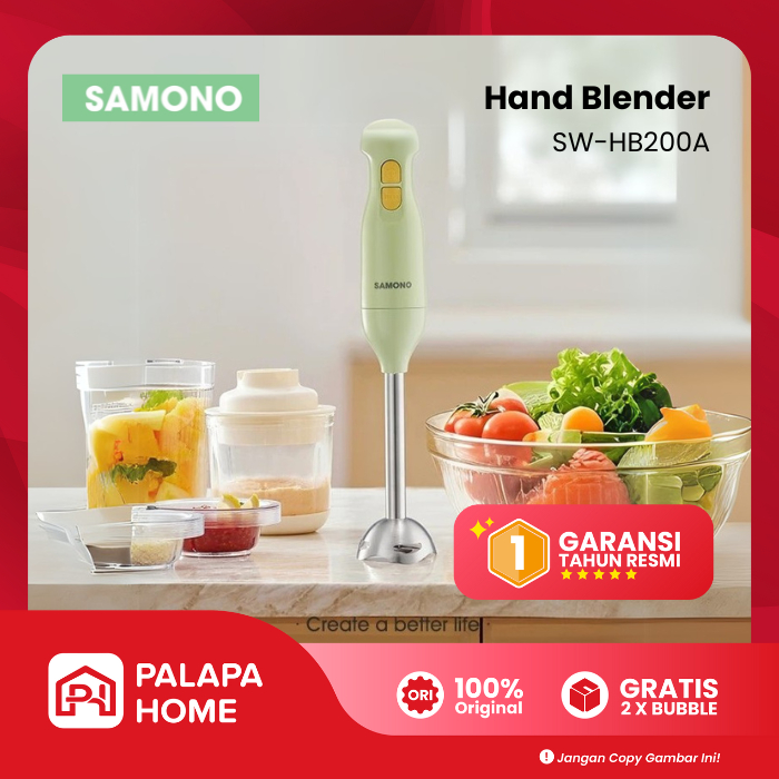 Jual Samono Hand Blender Electric SW-HB200A | Belender Tangan Elektrik Low Watt Turbo 2 ...