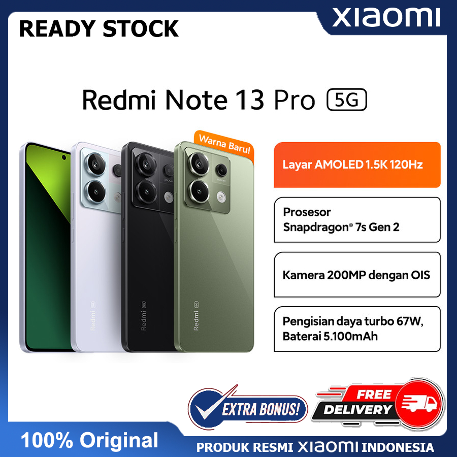 Jual FLASH SALE! Xiaomi Redmi Note 13 Pro 5G | Snapdragon 7s Gen 2 ...