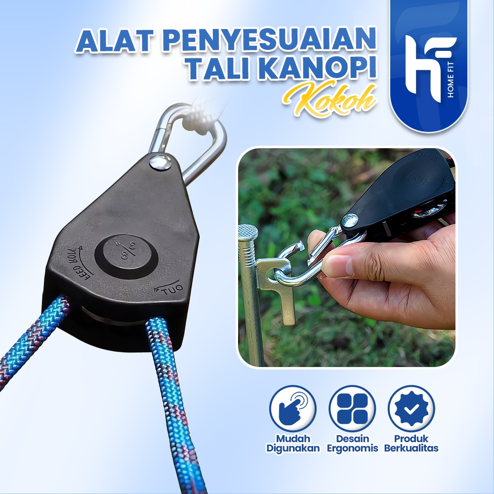 Jual Tali Katrol Guyline Pulley Adjustable Flysheet Tenda/Terpal ...