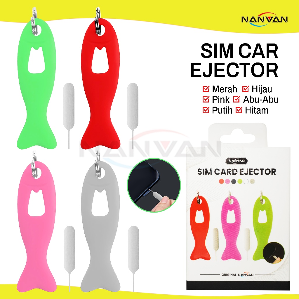 Jual NANVAN NVN-SC01 Tusukan Tempat Jarum Sim / Memory Tf Card Ejector ...