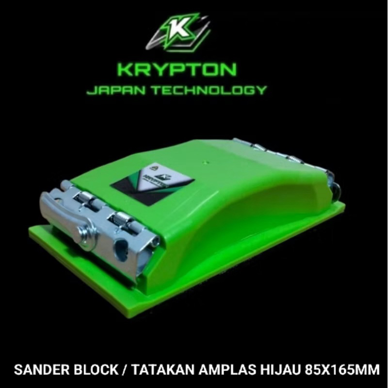 Jual KRYPTON — SANDER BLOCK TATAKAN AMPLAS 165X85MM ( HIJAU) | Shopee ...