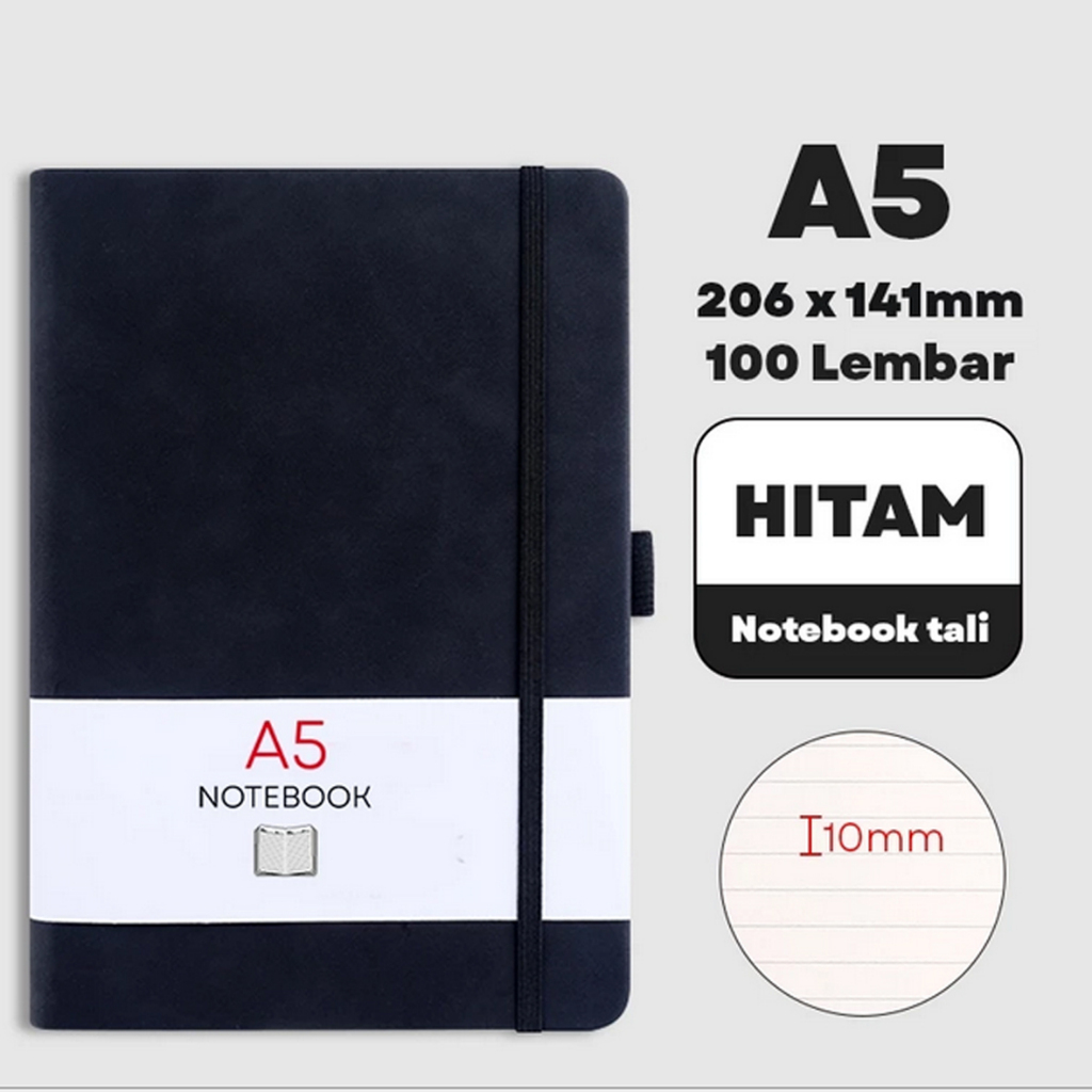 Jual Notebook A5 Buku Diary Aesthetic Buku Catatan Buku/buku agenda/warna Hitam | Shopee Indonesia